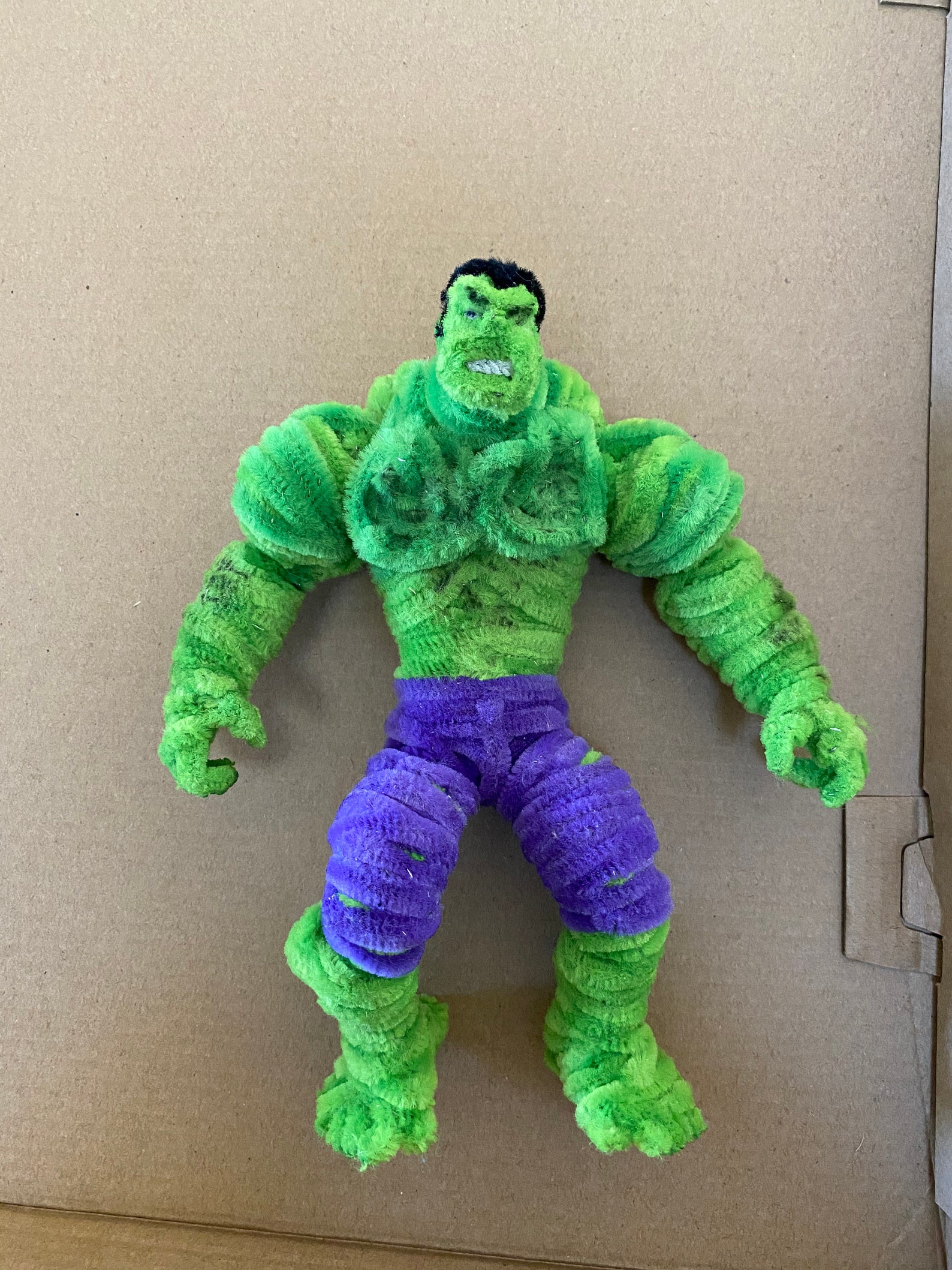 Pipe Cleaner Incredible Hulk Action Figure | Etsy