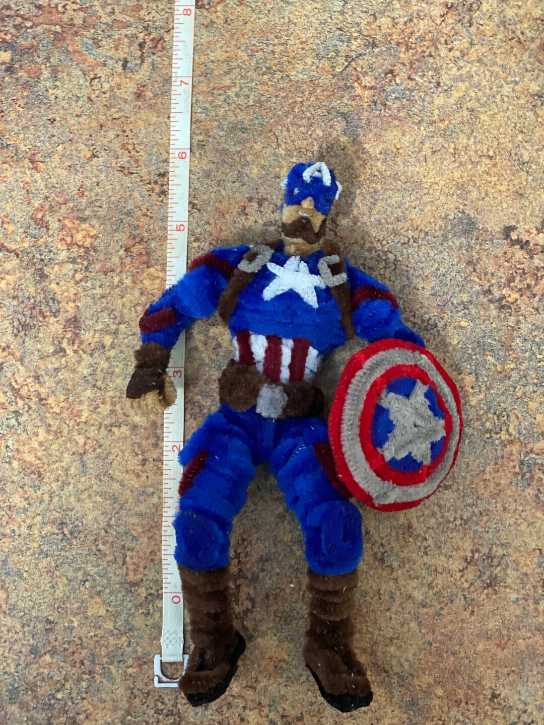 Pipe Cleaner Captain America Action Figure - Etsy