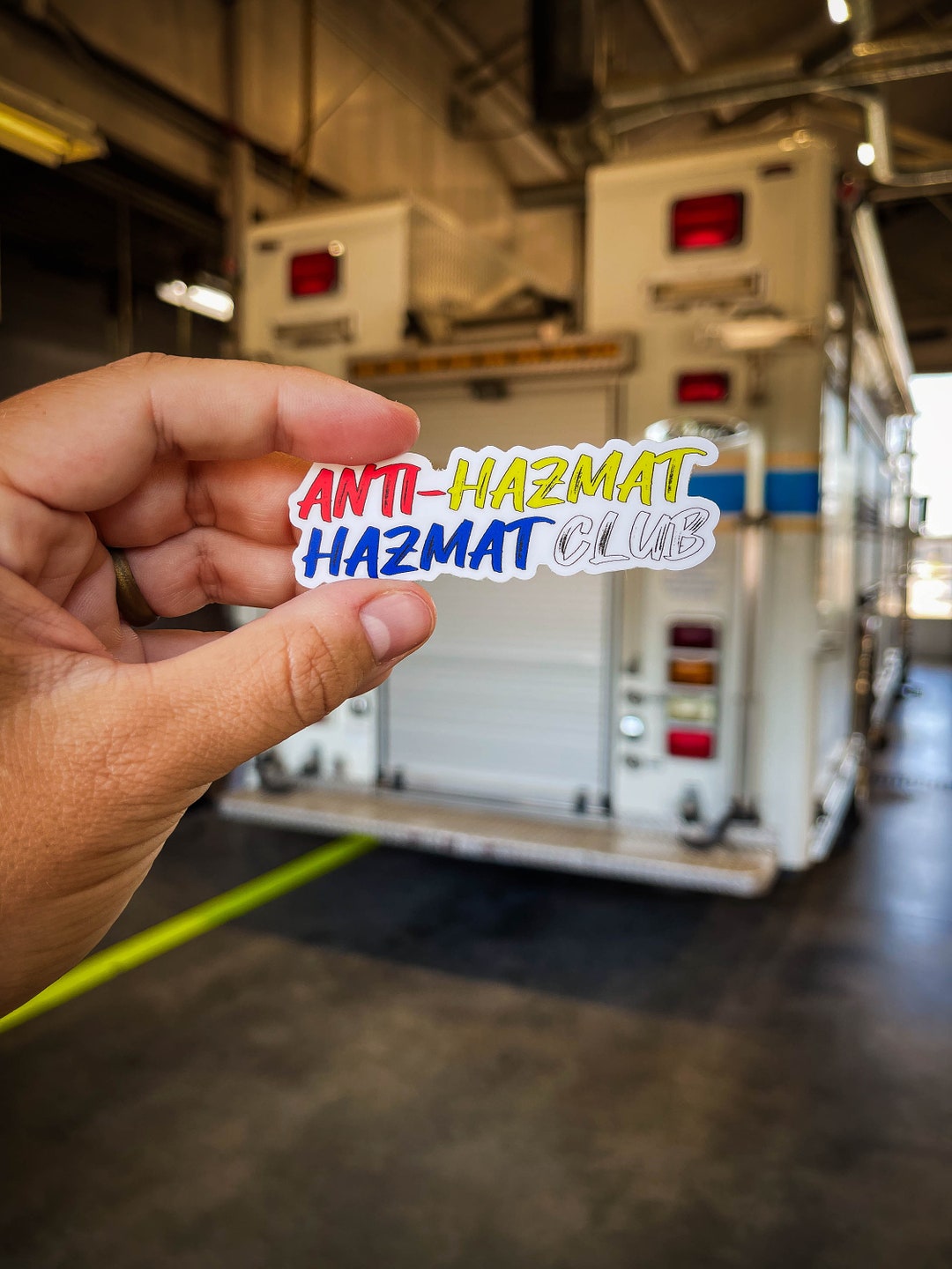 Anti-hazmat Hazmat Club Sticker, Funny Firefighter Sticker - Etsy