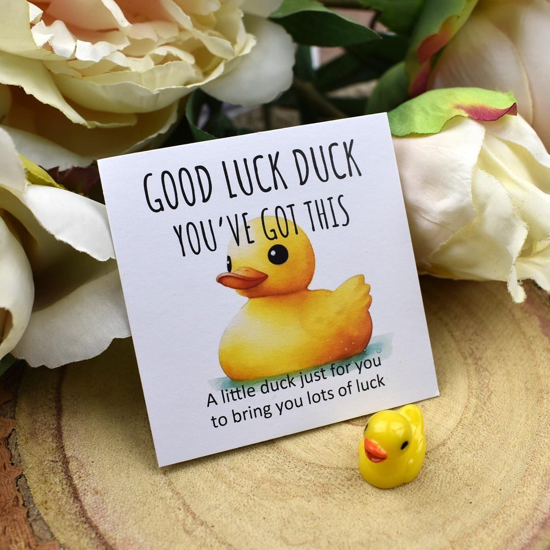 BULK - Good Luck Duck You've Got This | Lucky Duck | Good Luck Gift ...