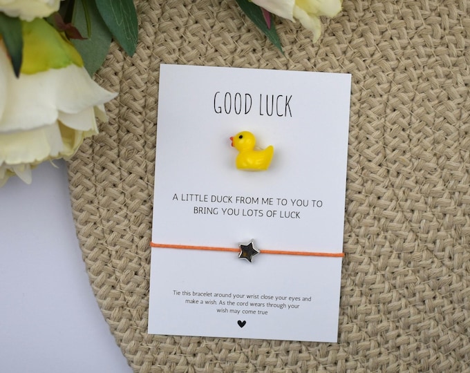 Good Luck Duck Good Luck Gift Cute Duck Gift Desk Buddy Cute Little ...