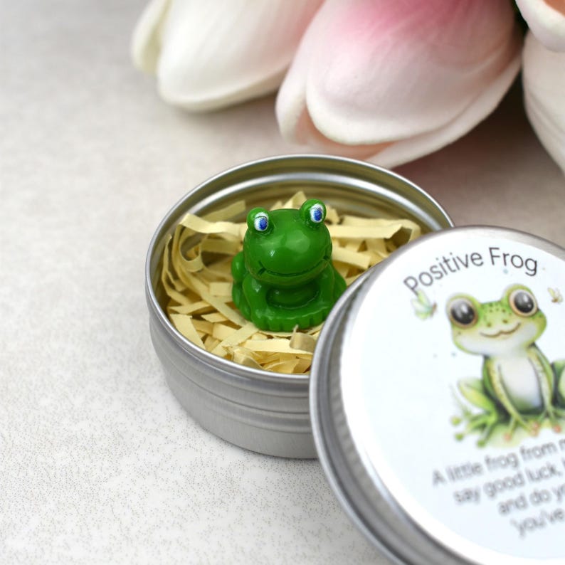 Positive Frog Tin | Positive Frog | Good Luck Gift | Positive Frog Gift ...