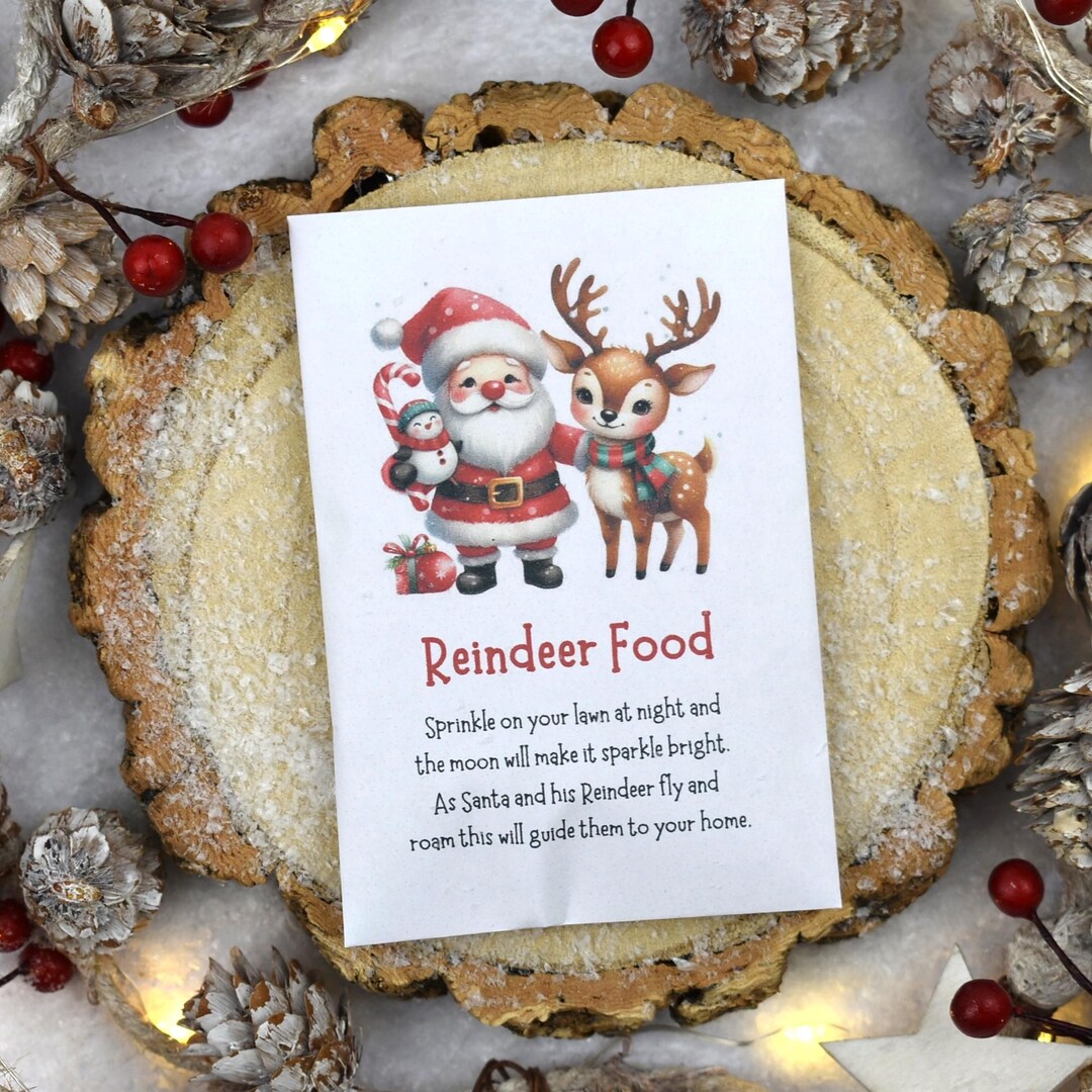 Santa's Reindeer Food Envelope - Etsy UK
