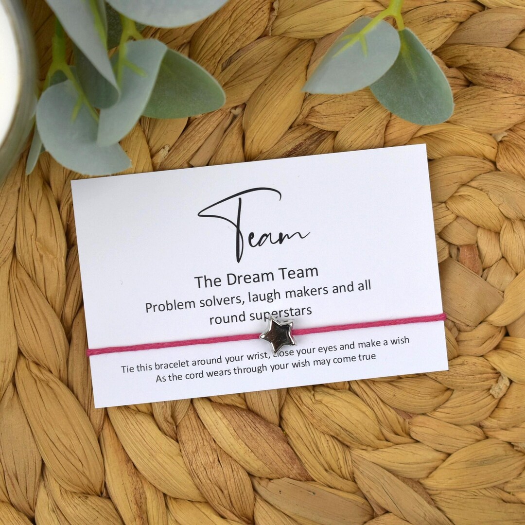 BULK Team Dream Team Work Wish Bracelet Team Wish Bracelet Colleague ...