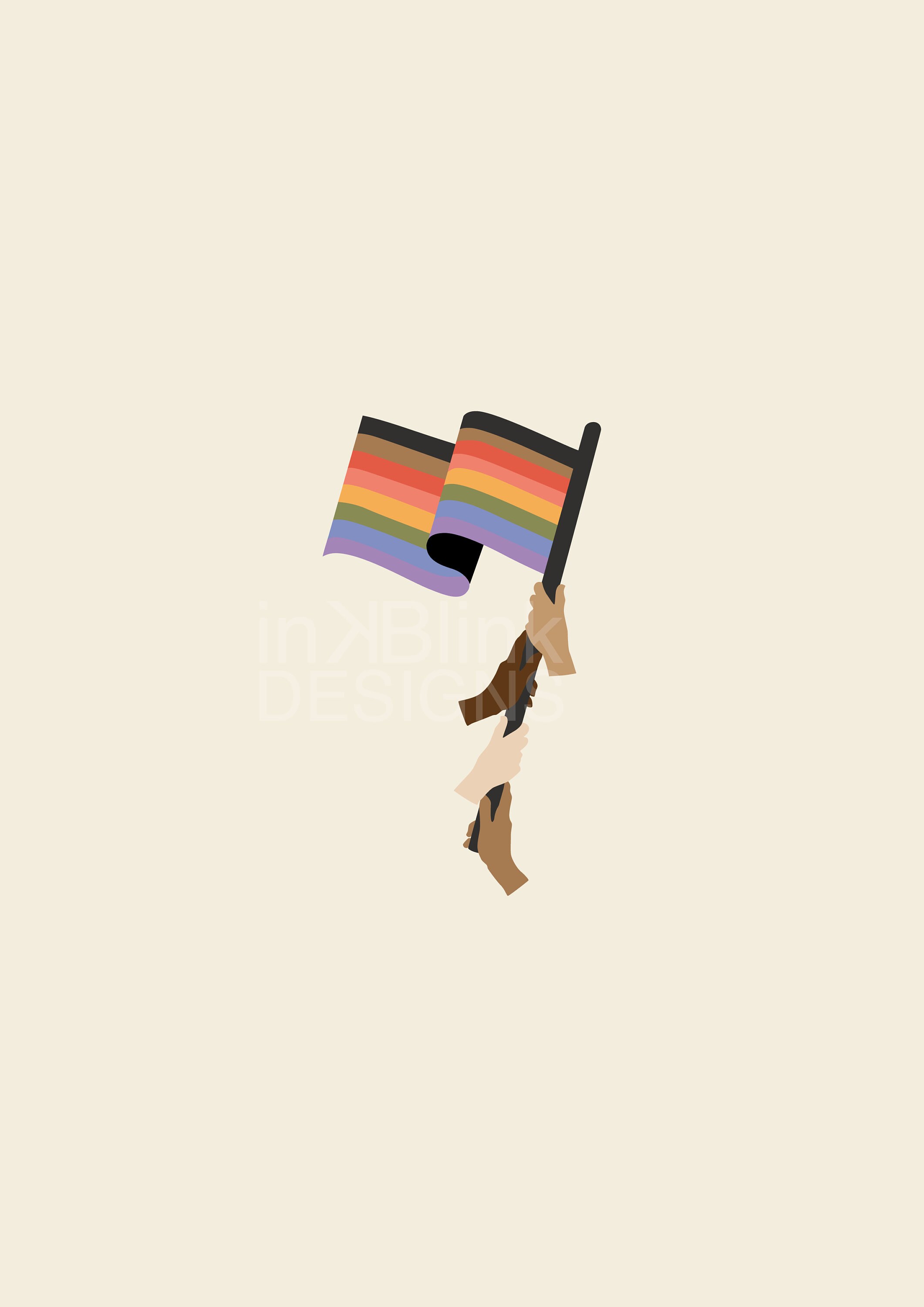 Pride Print | LGBTQ+ Poster | POC Inclusive Flag | Pride Wall Art ...