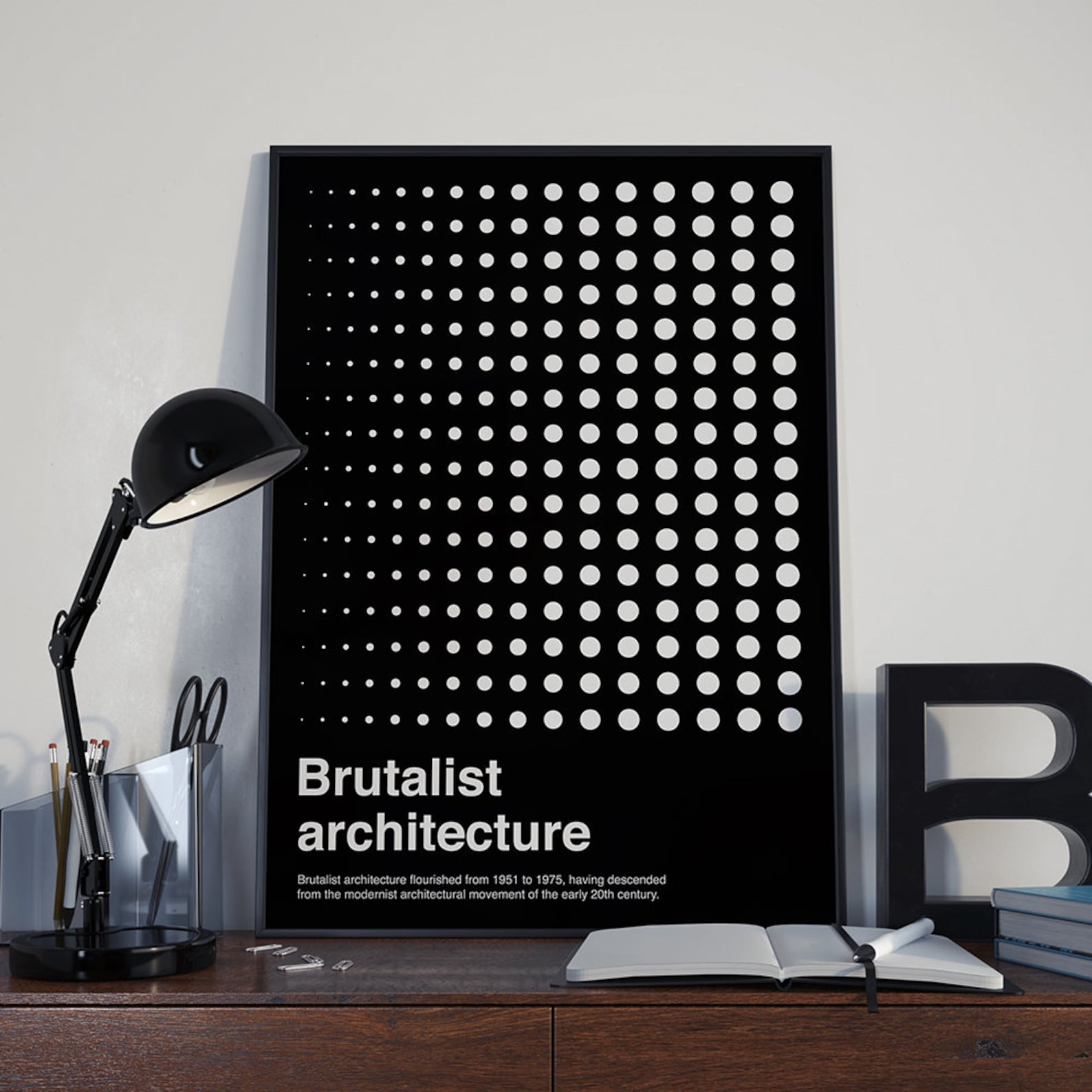 Brutalist Print | Museum Poster | Exhibition Poster | Vintage Art ...