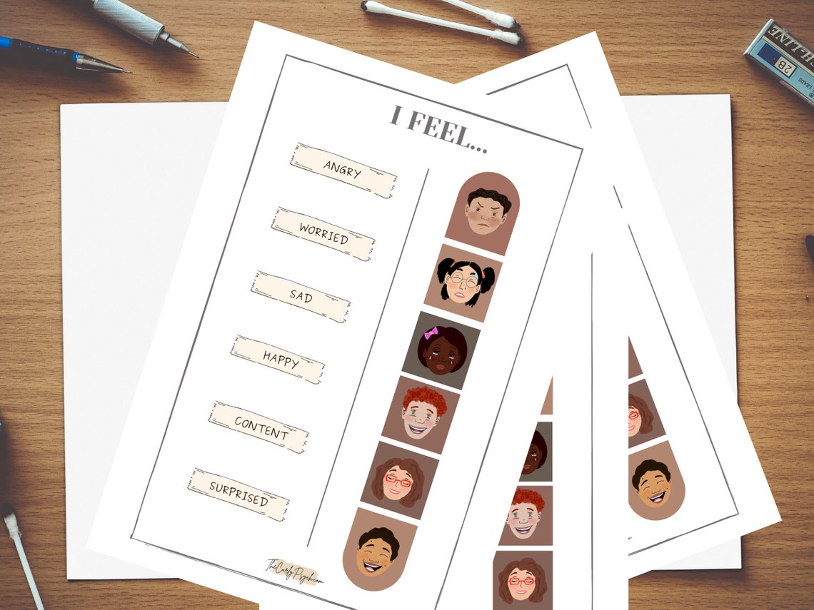 Feelings Thermometer Feelings Chart Mood Thermometer | Etsy