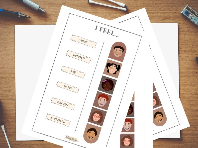 Feelings Thermometer Feelings Chart Mood Thermometer | Etsy