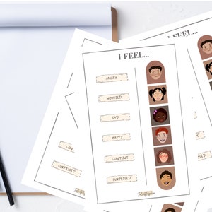 Feelings Thermometer Feelings Chart Mood Thermometer | Etsy