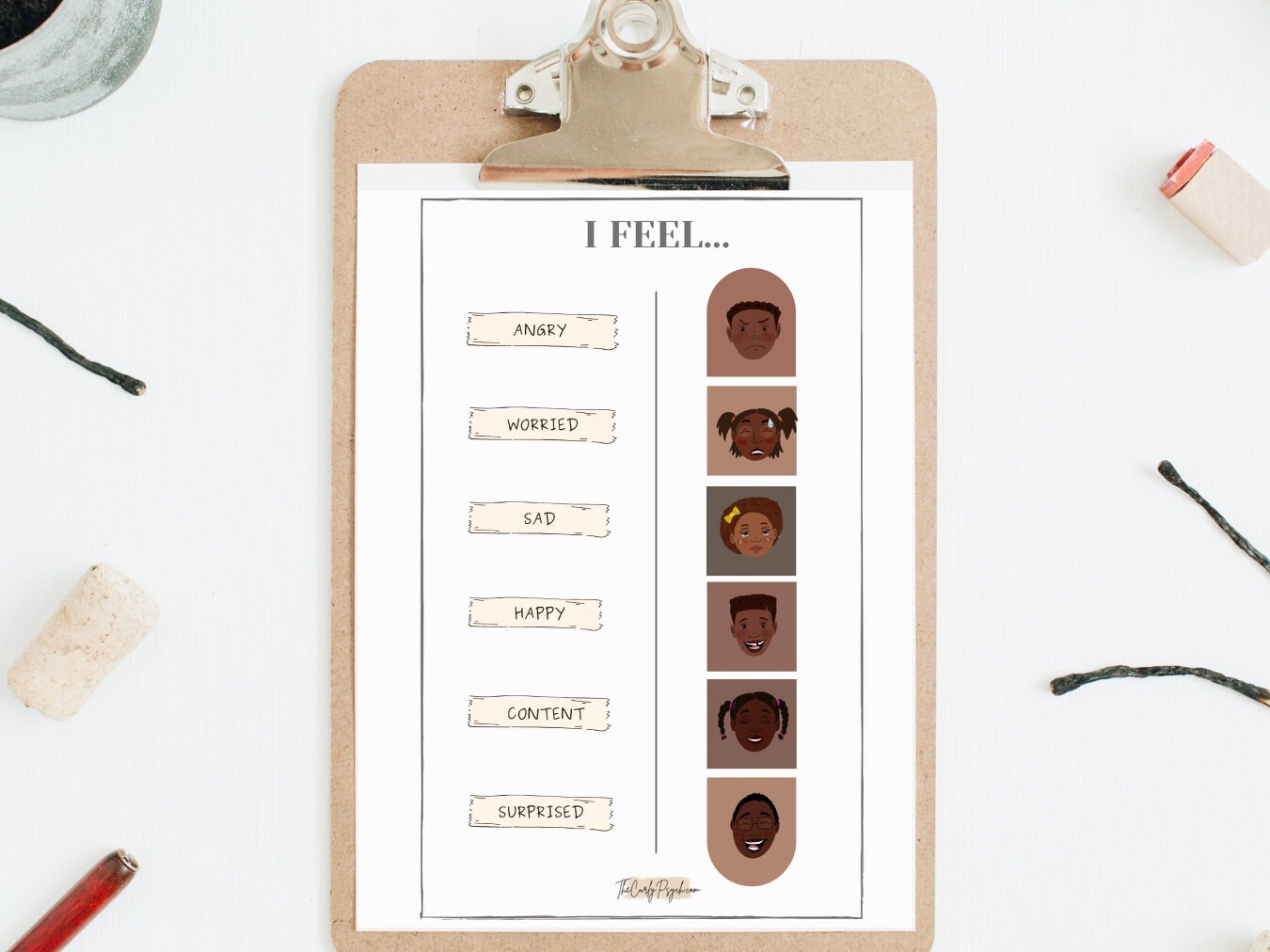 Feelings Thermometer Mood Chart Feelings Chart Mood - Etsy