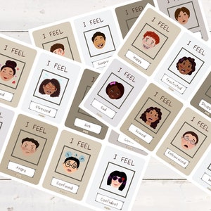 Feelings Vocabulary Cards, Feelings Cards, Emotions Cards, Feelings ...