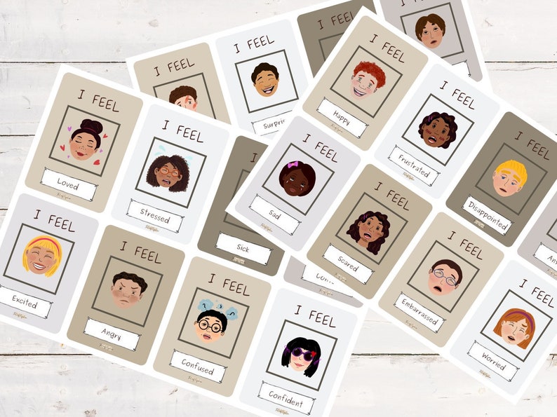 Feelings Vocabulary Cards, Feelings Cards, Emotions Cards, Feelings ...