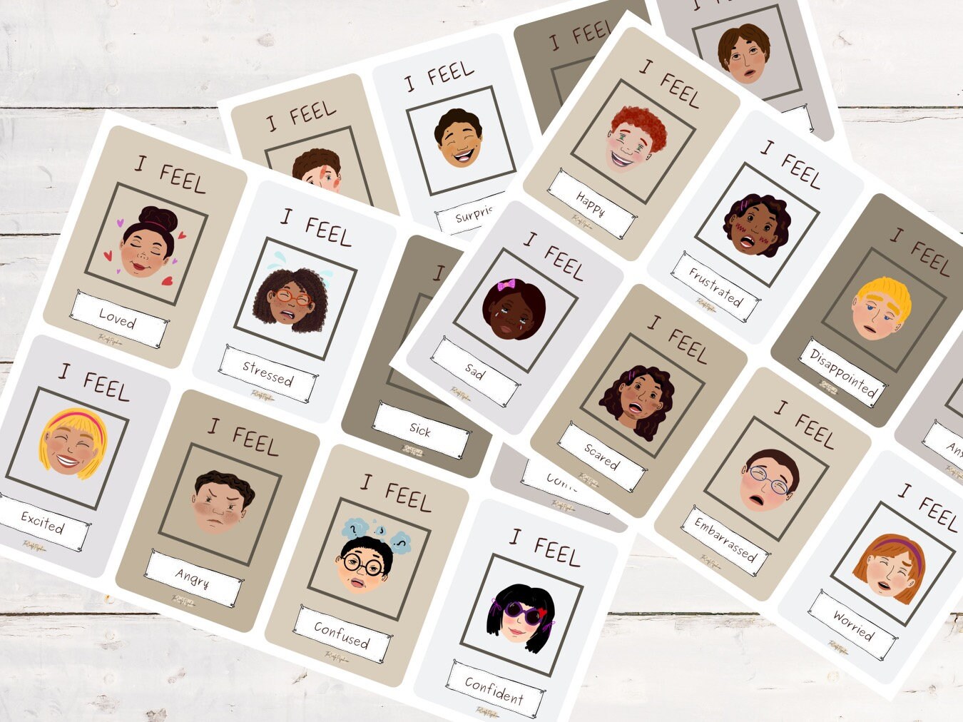 Feelings Vocabulary Cards, Feelings Cards, Emotions Cards, Feelings ...