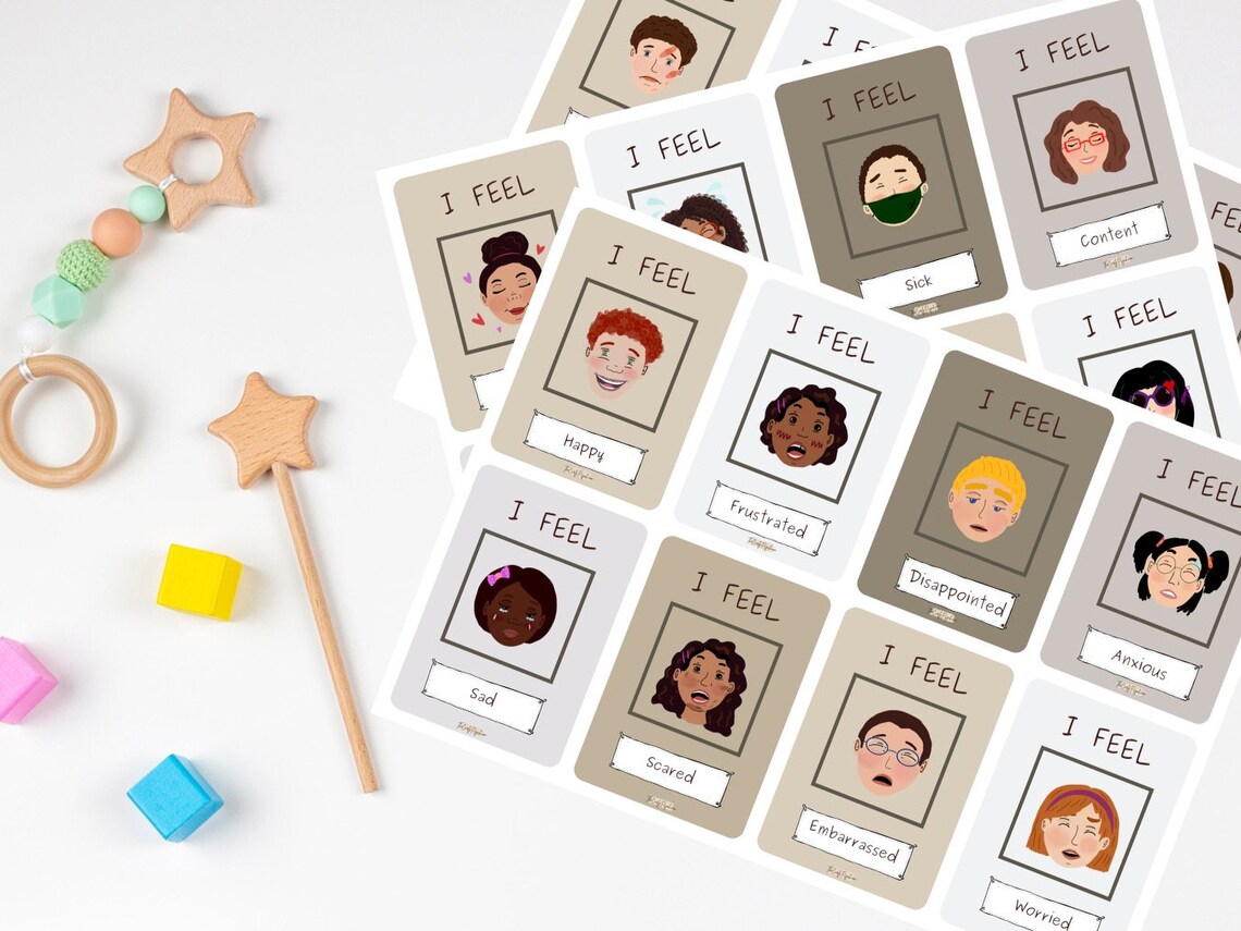 Feelings Vocabulary Cards, Feelings Cards, Emotions Cards, Feelings ...