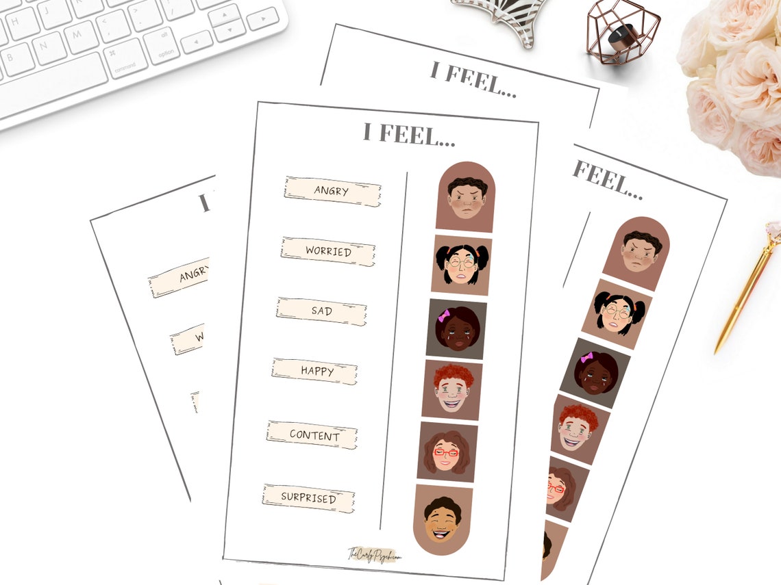 Feelings Thermometer Feelings Chart Mood Thermometer | Etsy