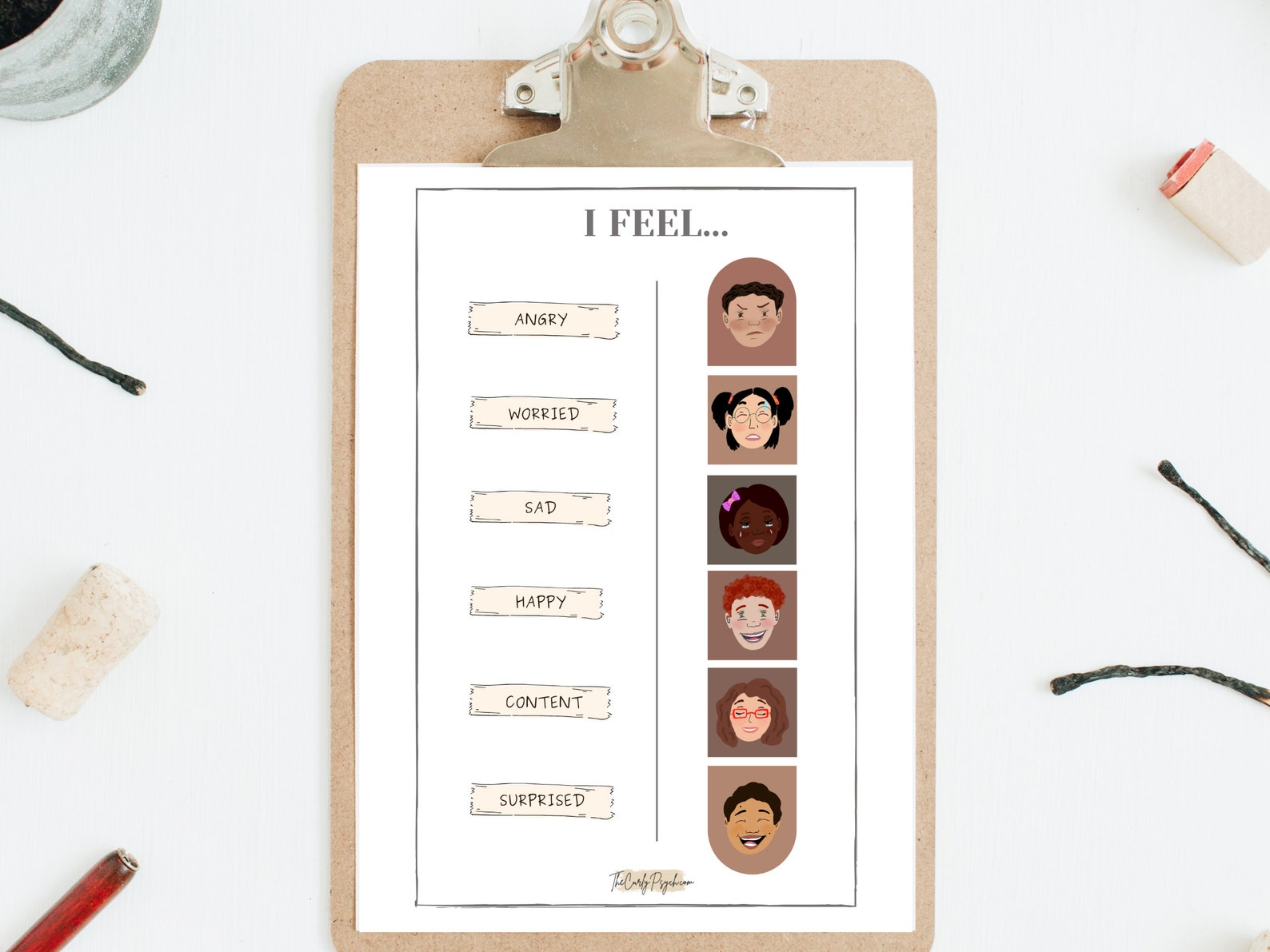 Feelings Thermometer Feelings Chart Mood Thermometer | Etsy