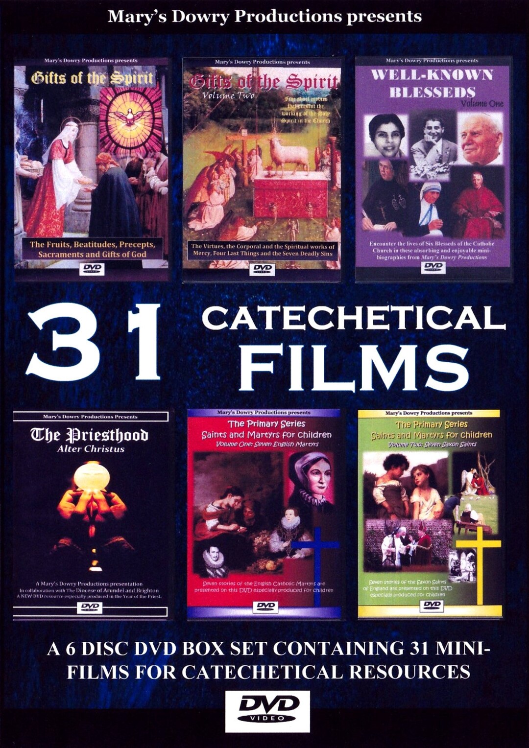 31 Catechetical Films, 6 DVD Box Set, Mary's Dowry Productions ...