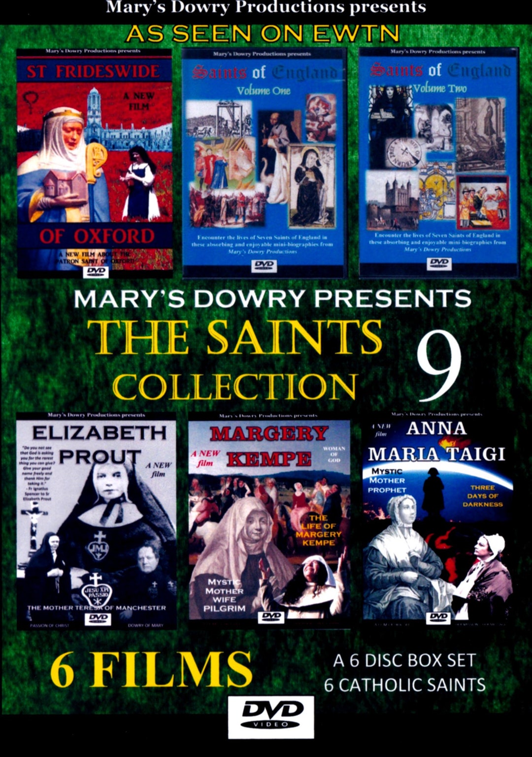 18 Saints Films, the Saints Collection 9, 6 DVD Box Set, Mary's Dowry ...