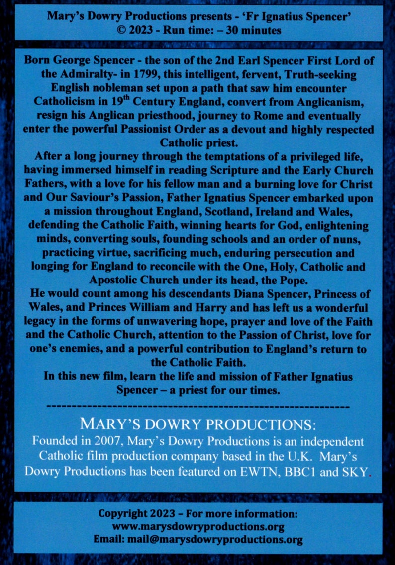 Ignatius Spencer, Catholic Convert, Ancestor of Princess Diana ...
