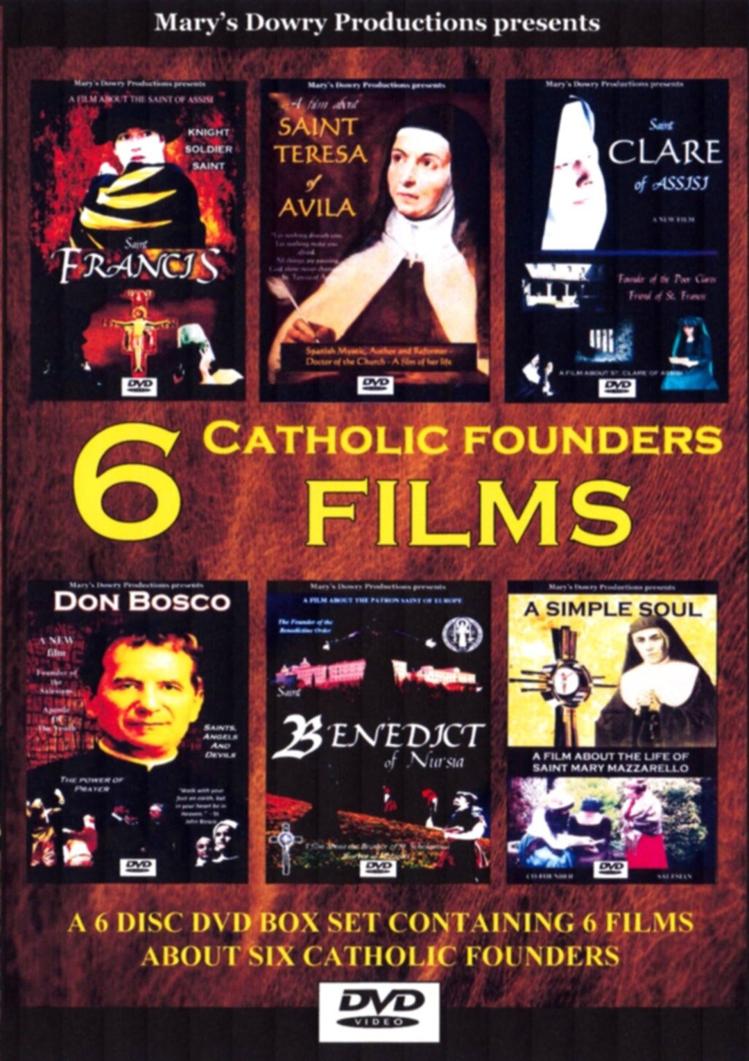6 Catholic Founders Films, DVD Box Set - Etsy