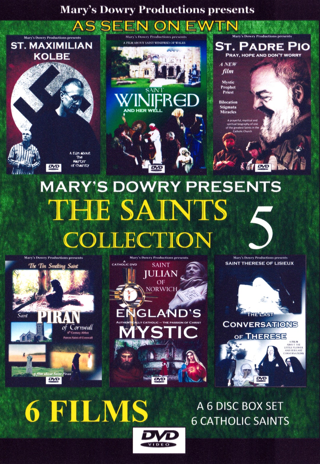 The Saints Collection 5, 6 DVD Box Set, Mary's Dowry Productions ...