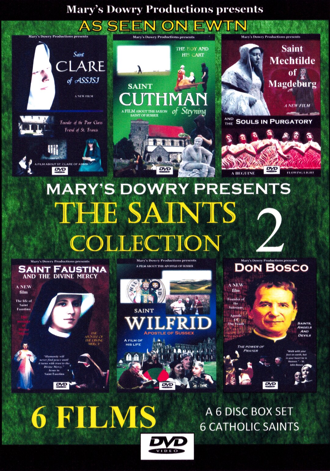The Saints Collection 2, 6 DVD Box Set, Mary's Dowry Productions ...