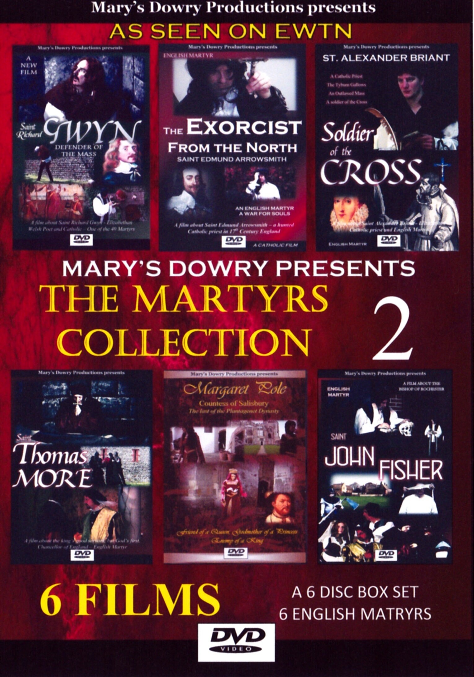 The Martyrs Collection 2, DVD Box Set, 6 English Martyrs Films - Etsy