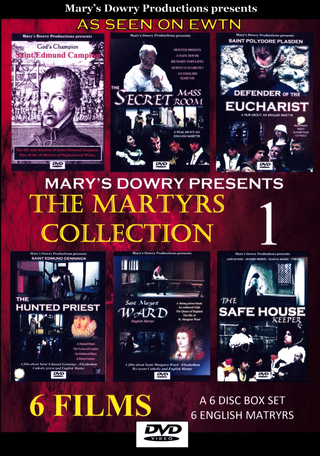 The Martyrs Collection 1, DVD Box Set, 6 English Martyrs Films - Etsy