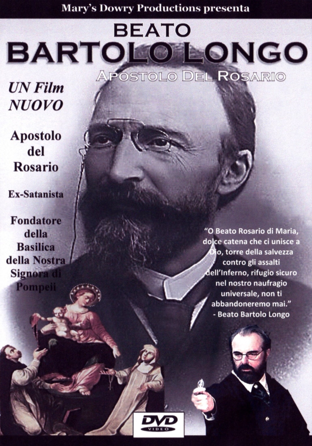 Bartolo Longo, Italian Version DVD Film, Rosary, Occult, Pompeii ...