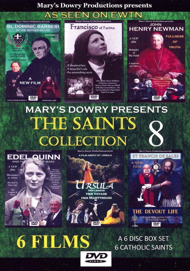The Saints Collection 8, 6 DVD Box Set, Mary's Dowry Productions ...