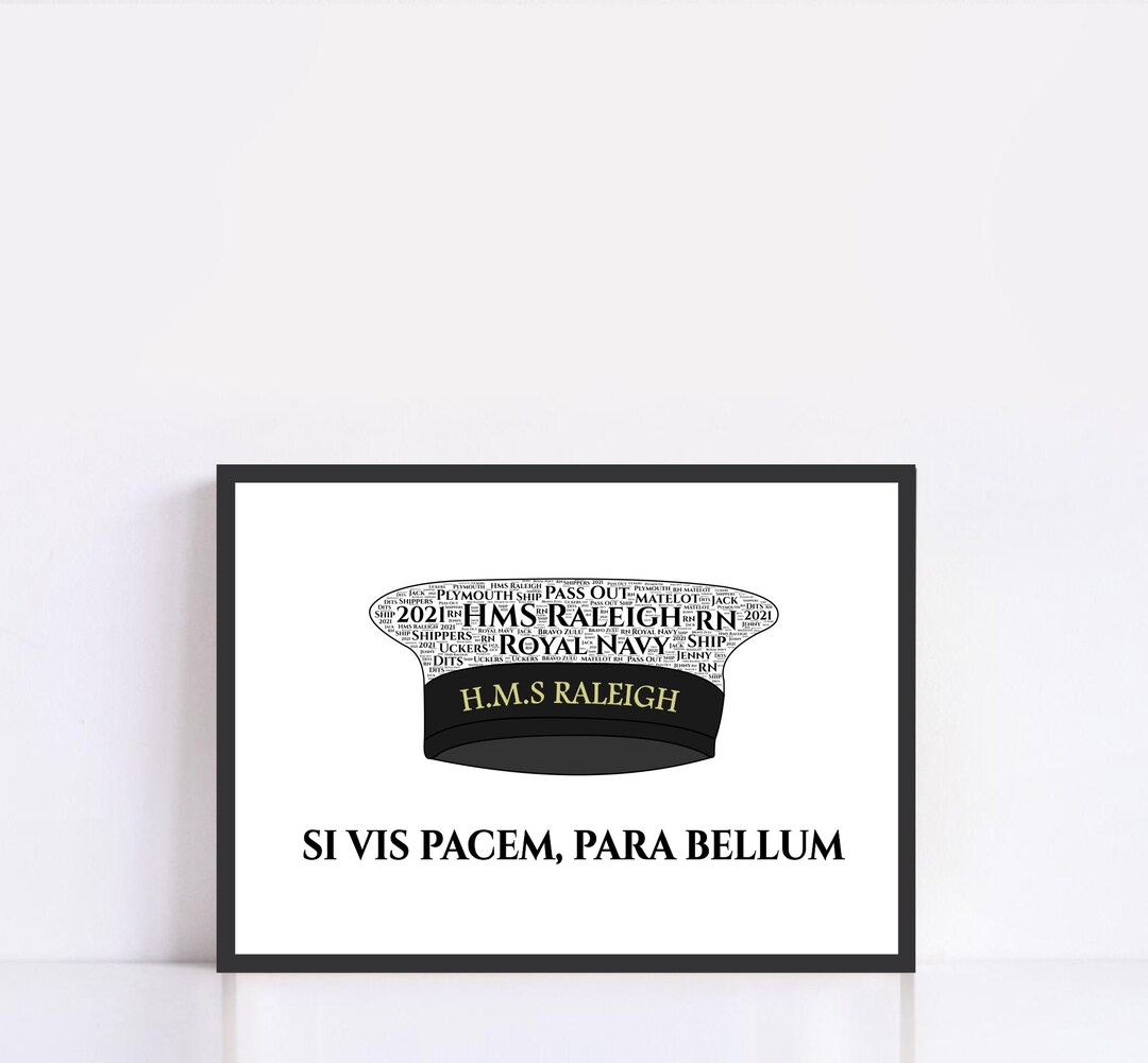 HMS Raleigh Pass Out Print Royal Navy Pass Out Gift HMS - Etsy