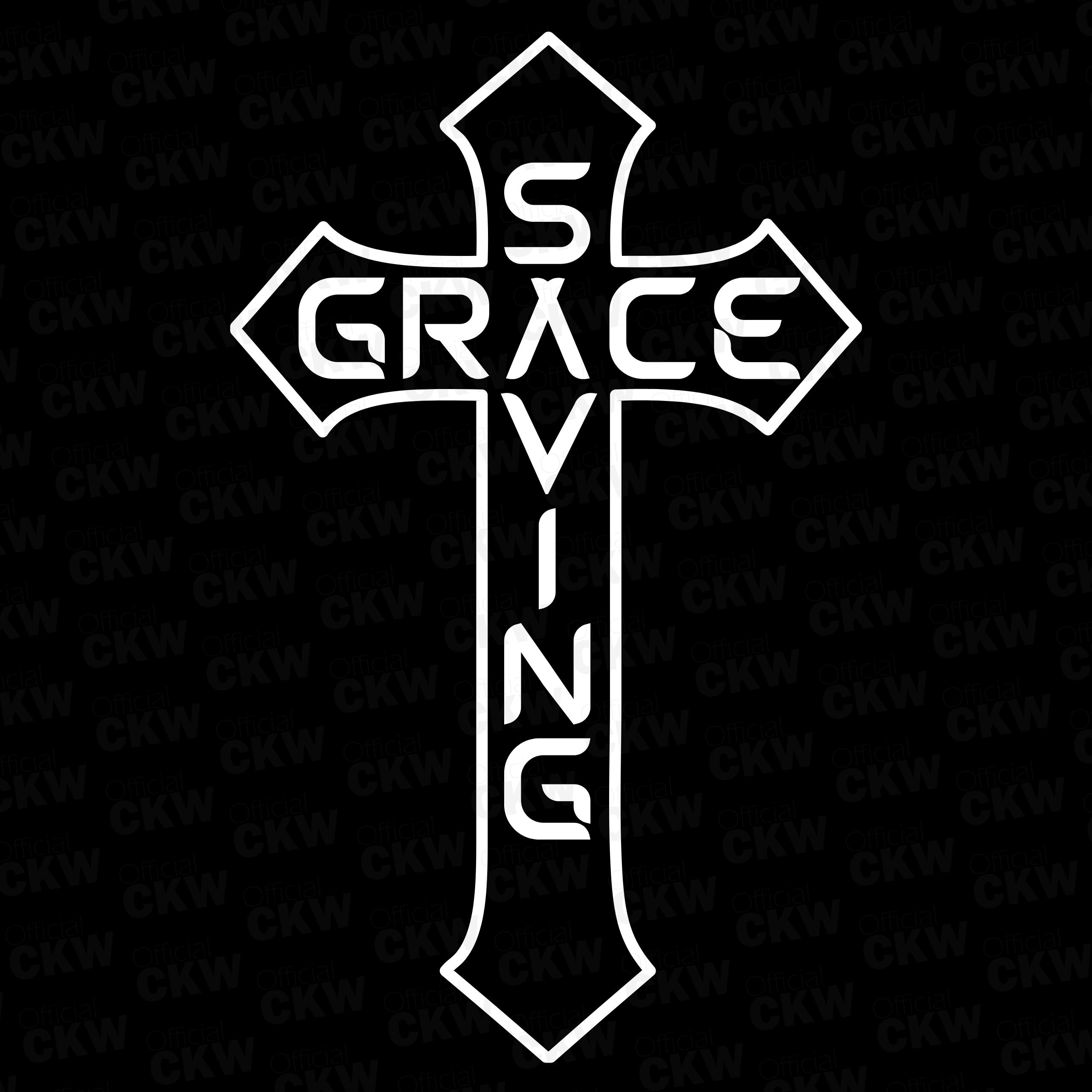 Saving Grace Cross Christian Design SVG PNG Vector for Christian Shirts ...