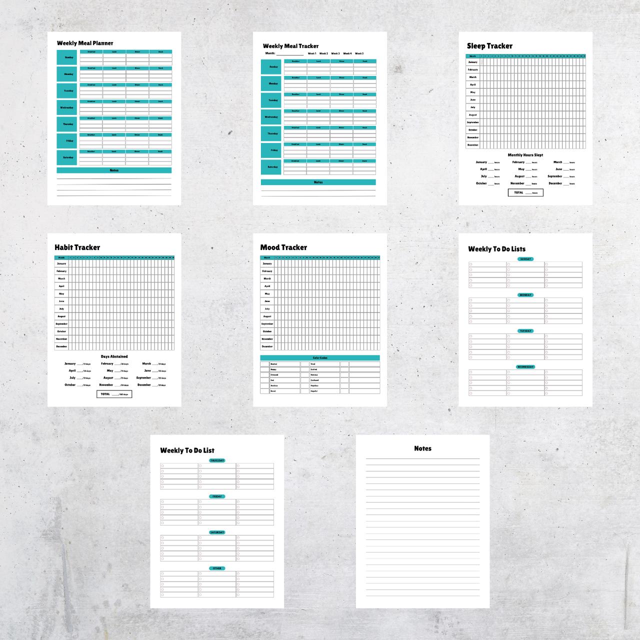 2025 Fitness Planner Tracker Log for Sports Fitness Tracker and Planner ...