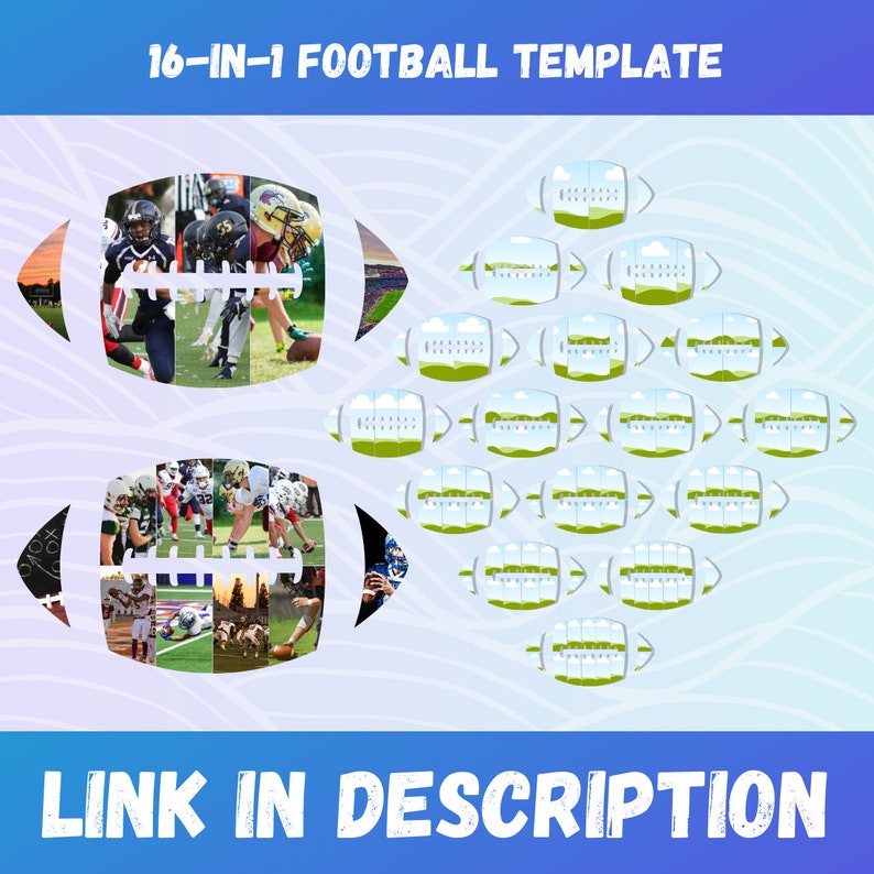 3-in-1 Volleyball Collages Team/player Frame Template for Canva - Etsy