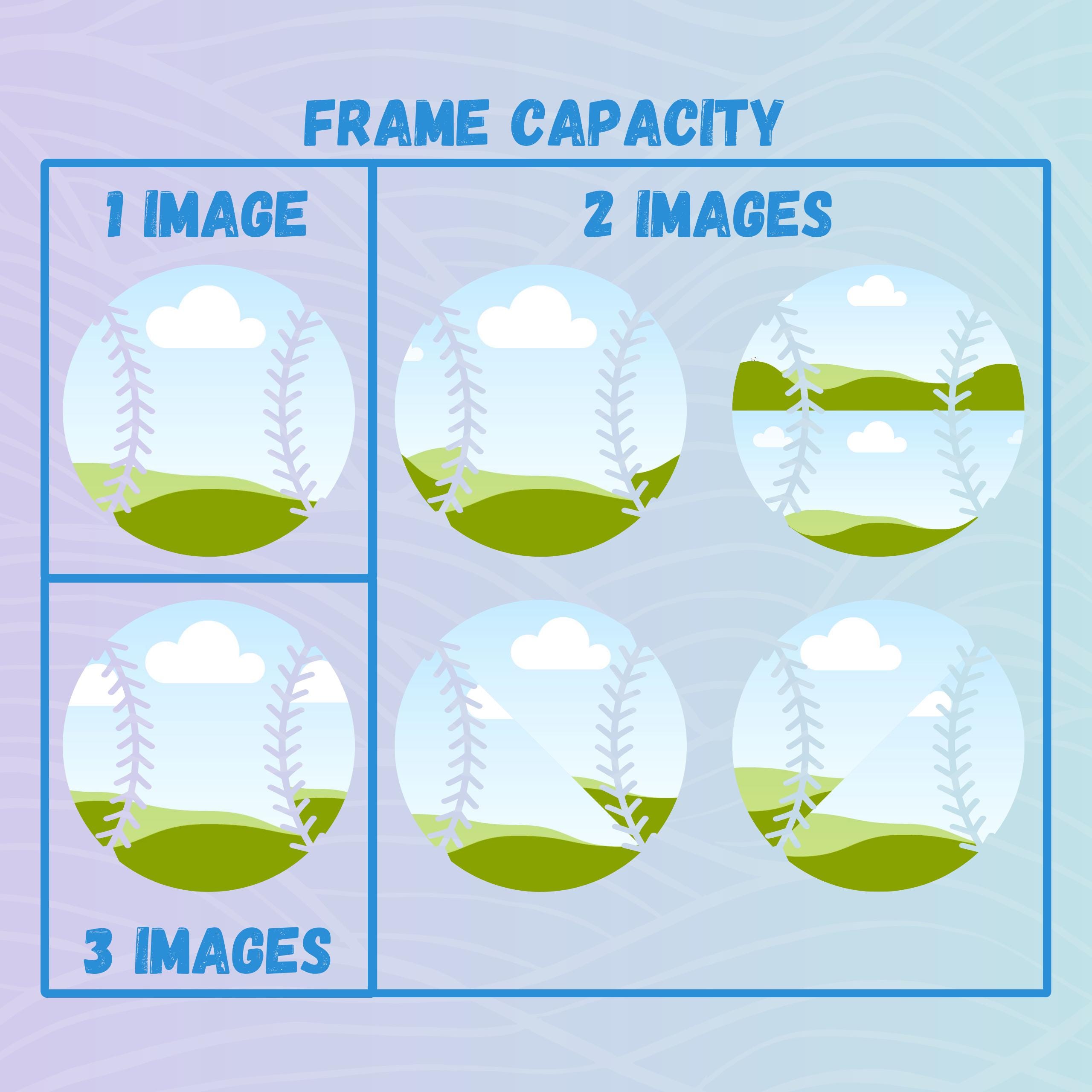 22-in-1 Baseball Canva Frame Template Image Collage for Sports Pictures ...