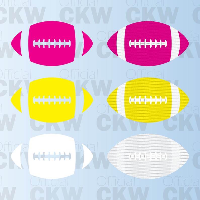 Colorful Football Vector Set | Silhouettes & Detailed Designs (SVG, EPS ...