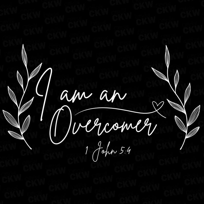 I Am an Overcomer, 1 John 5:4, Christian Wall Art (digital Download) - Etsy