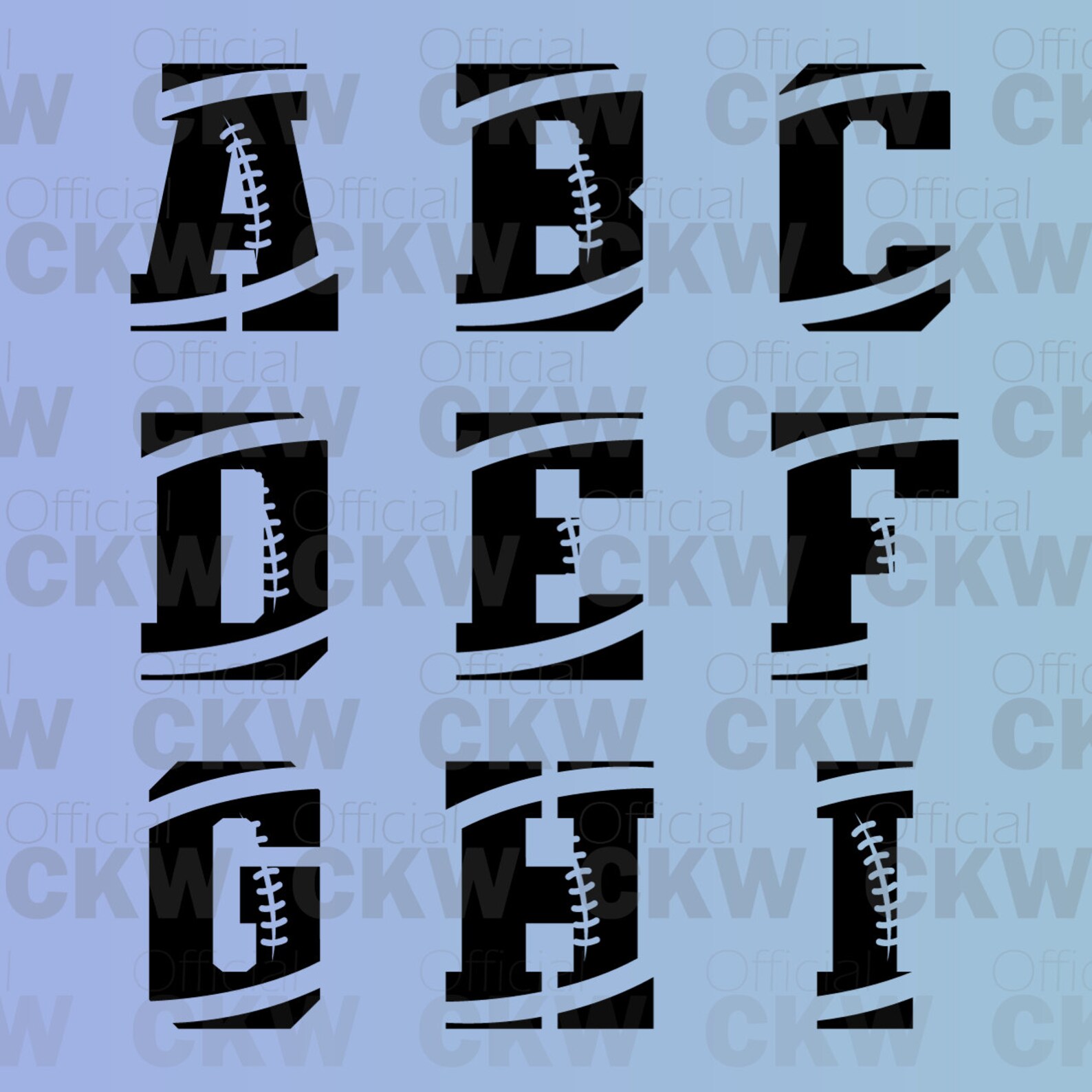 Football Alphabet & Numbers SVG, Png, Jpg, Pdf, Eps Bundle - 0-9 A-Z ...