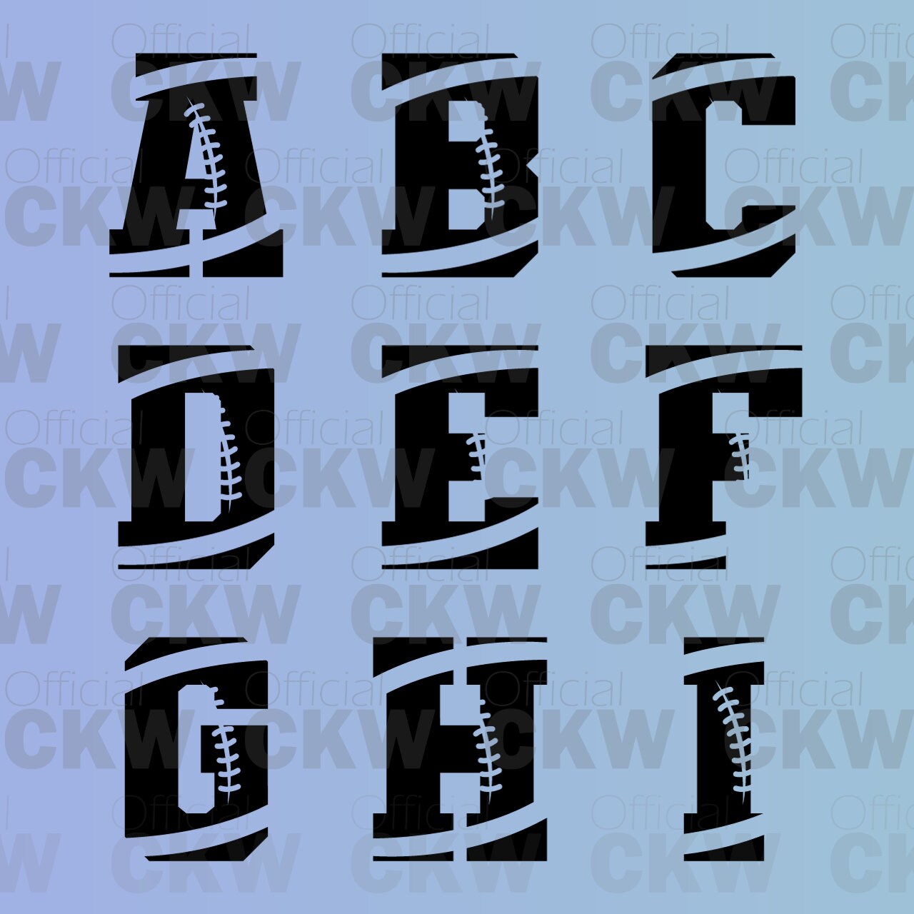 Football Alphabet & Numbers SVG, Png, Jpg, Pdf, Eps Bundle - 0-9 A-Z ...