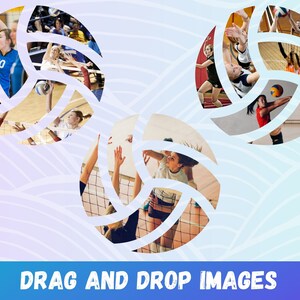 3-in-1 Volleyball Collages Team/player Frame Template for Canva - Etsy