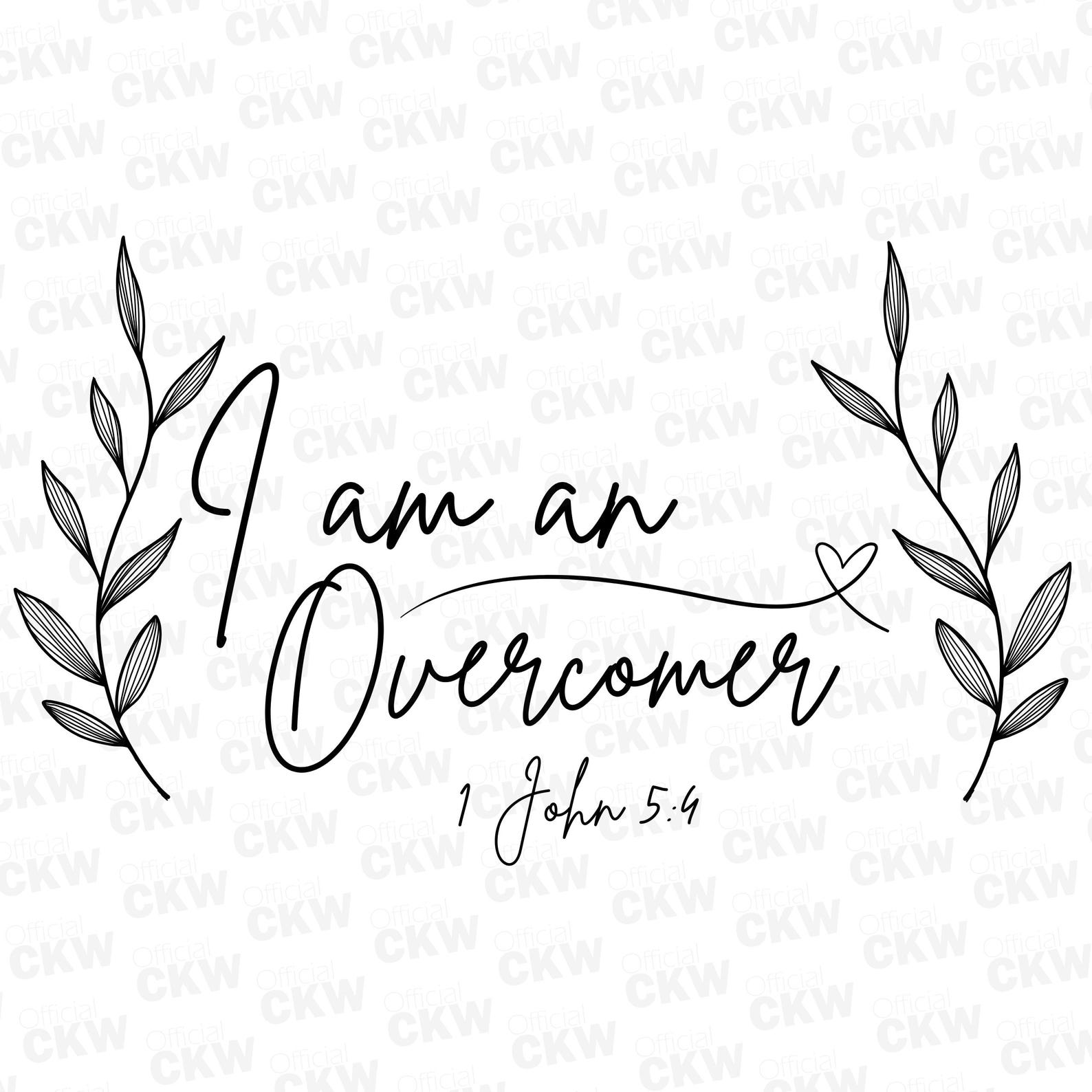 I Am an Overcomer Bible Wall Art Printable SVG PNG for Shirt ...