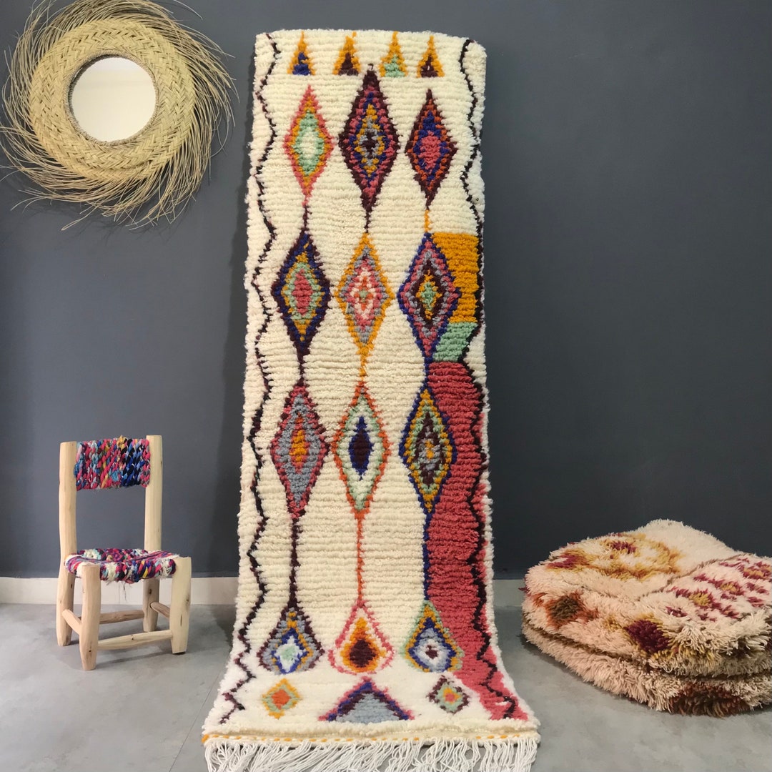 Colorful Rug Runner Made to Order - Custom Moroccan Runner Rug ...