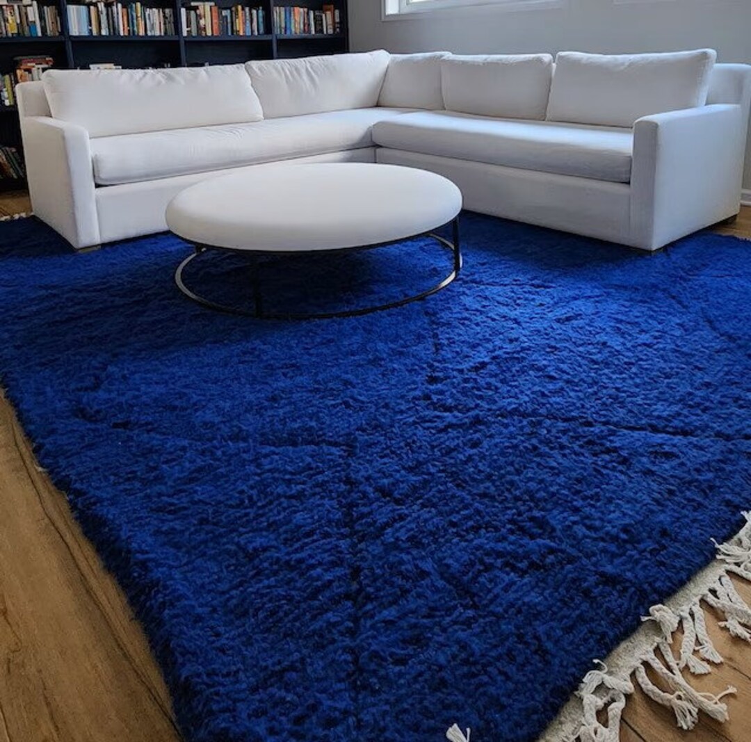 Blue Moroccan Rug Made to Order, Morocco Rugs, Custom, Custom Size ...
