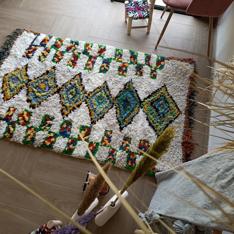 Boucherouite Rug - Etsy