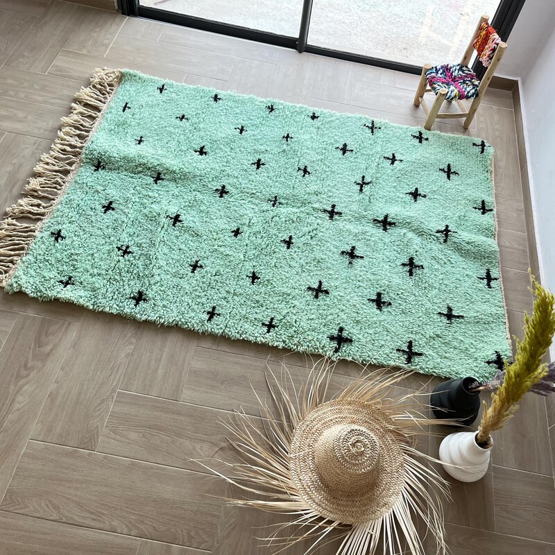 Green Moroccan Rug - Etsy