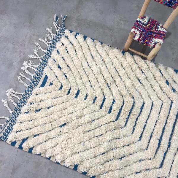 Blue Moroccan Rug - Etsy