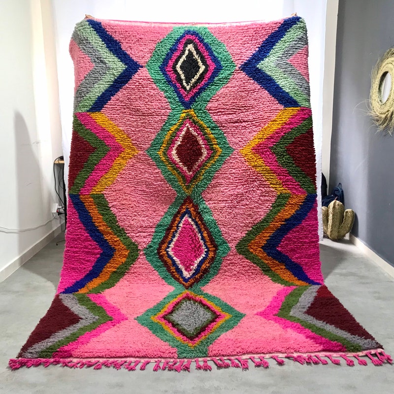 Pink Moroccan Rug - Etsy