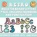 DIGITAL DOWNLOAD || Fully Custom Retro Bulletin Board Letters for ...