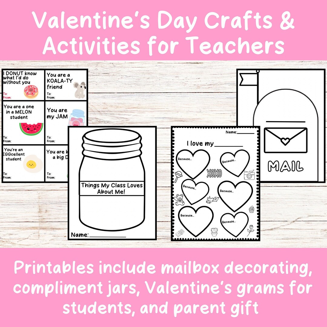 DIGITAL FILE || Printable Valentine's Day Activities Packet for ...