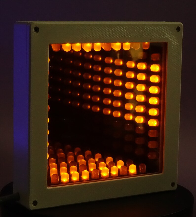 LED Infinity Mirror. Endless Tunnel of Light. Desktop / Tabletop Size ...
